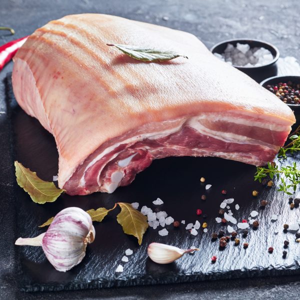 Pork Belly Bone In 1kg – Porterford Butchers | Greater London